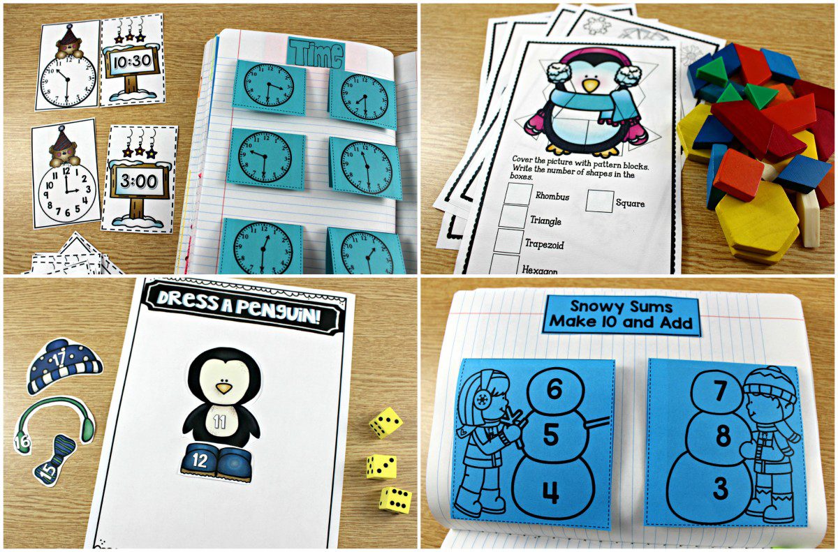 January Math Centers, Journals, and Printables - Tunstall's Teaching