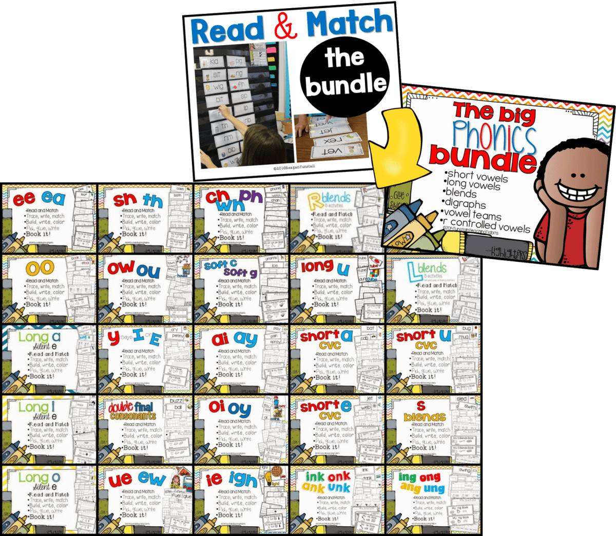 Read and Match Pocket Chart Cards - Tunstall's Teaching