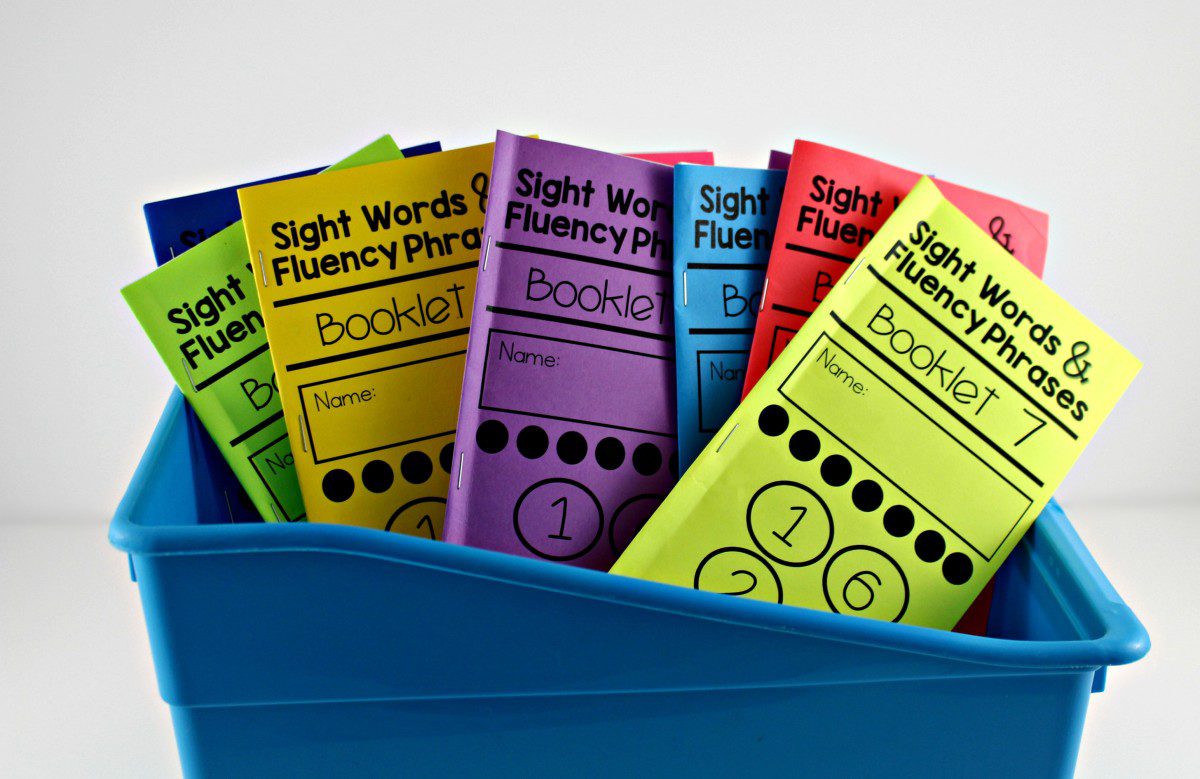 Sight Words and Fluency Phrases Booklets - Tunstall's Teaching