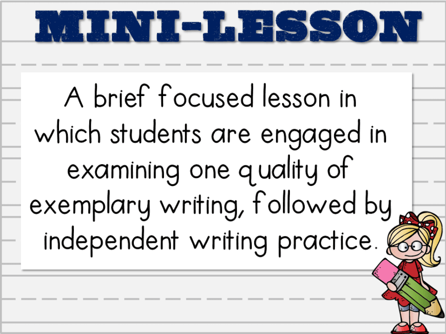 Writing Mini-Lessons - Tunstall's Teaching