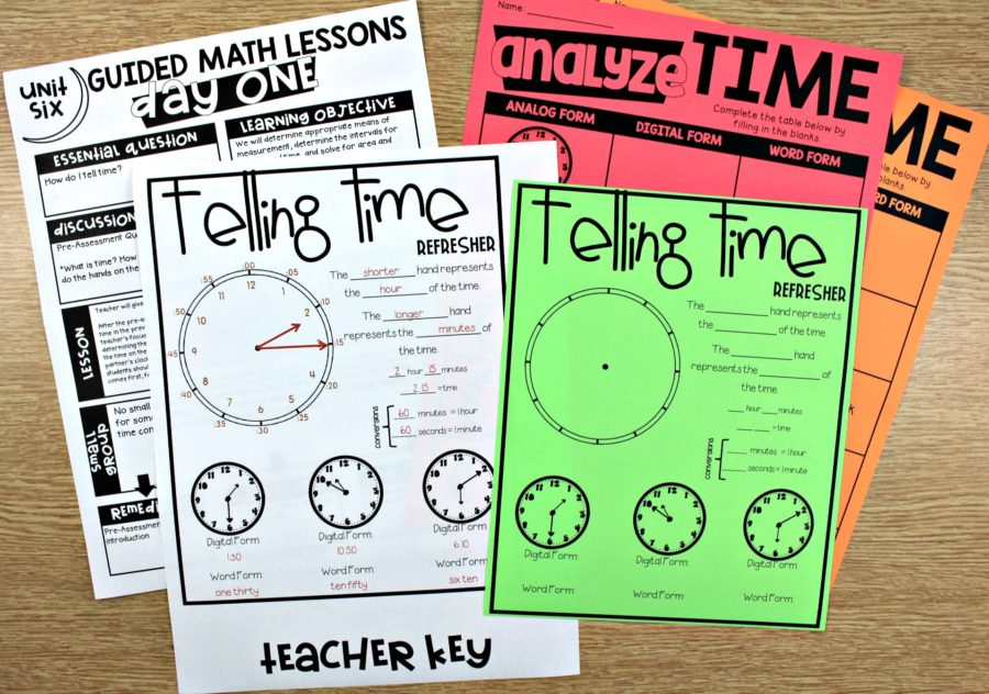 All About Teaching Time - Tunstall's Teaching Tidbits