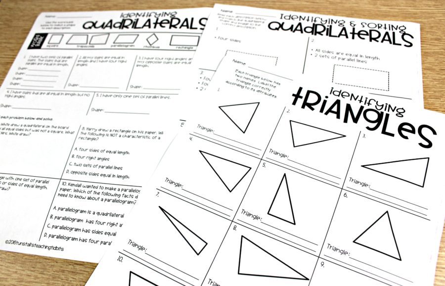 4th Grade Guided Math Geometry - Tunstall's Teaching