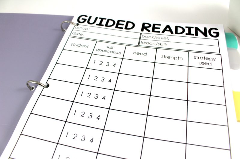 Guided Reading Teacher Binder - Tunstall's Teaching