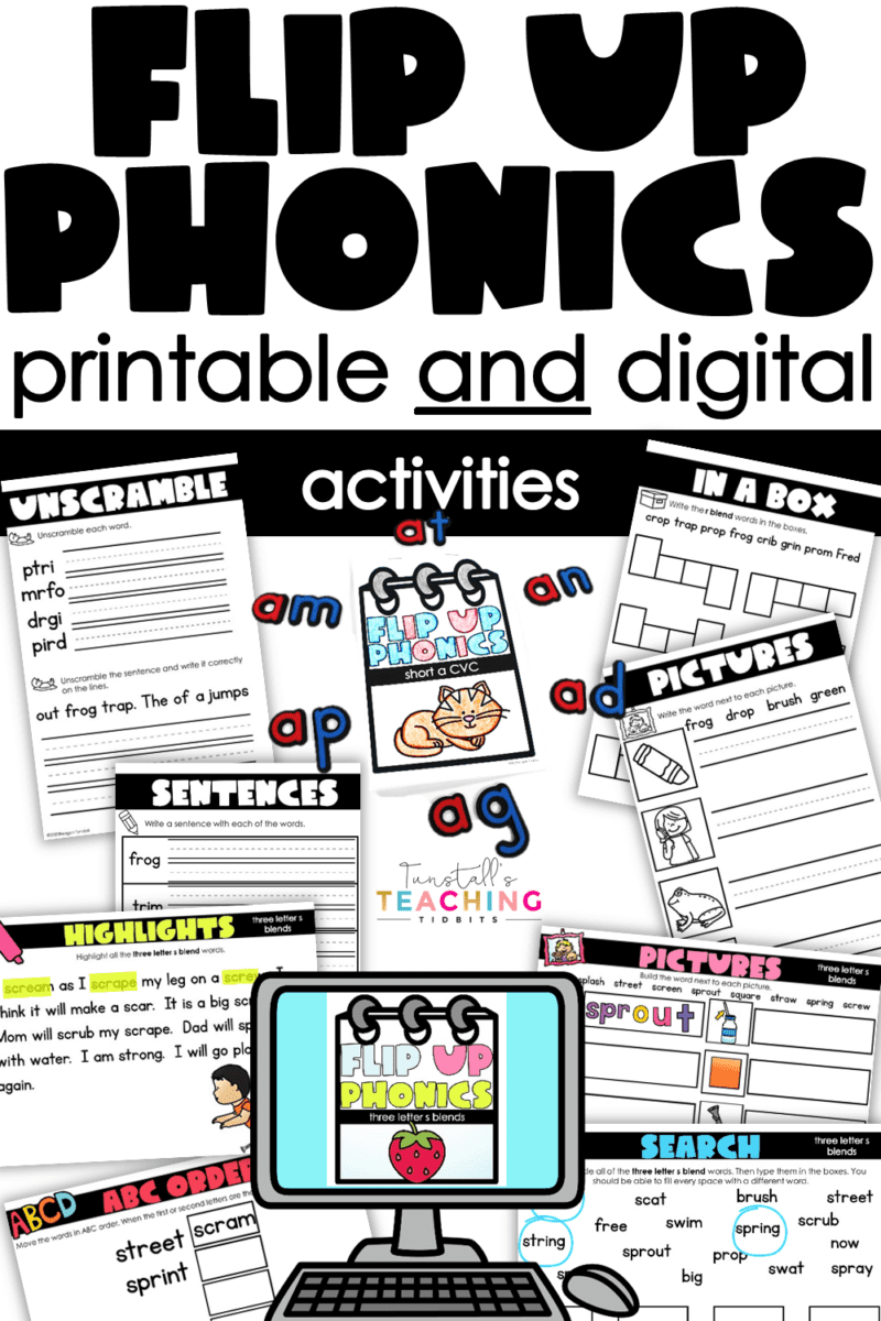 Flip Up Phonics: Engaging Practice for First Grade Readers - Tunstall's ...