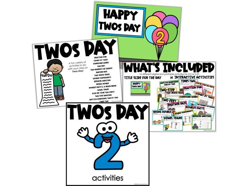 Twos Day Activities - Tunstall's Teaching