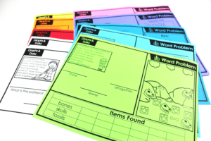 Word Problems Strategies and Work Mats - Tunstall's Teaching