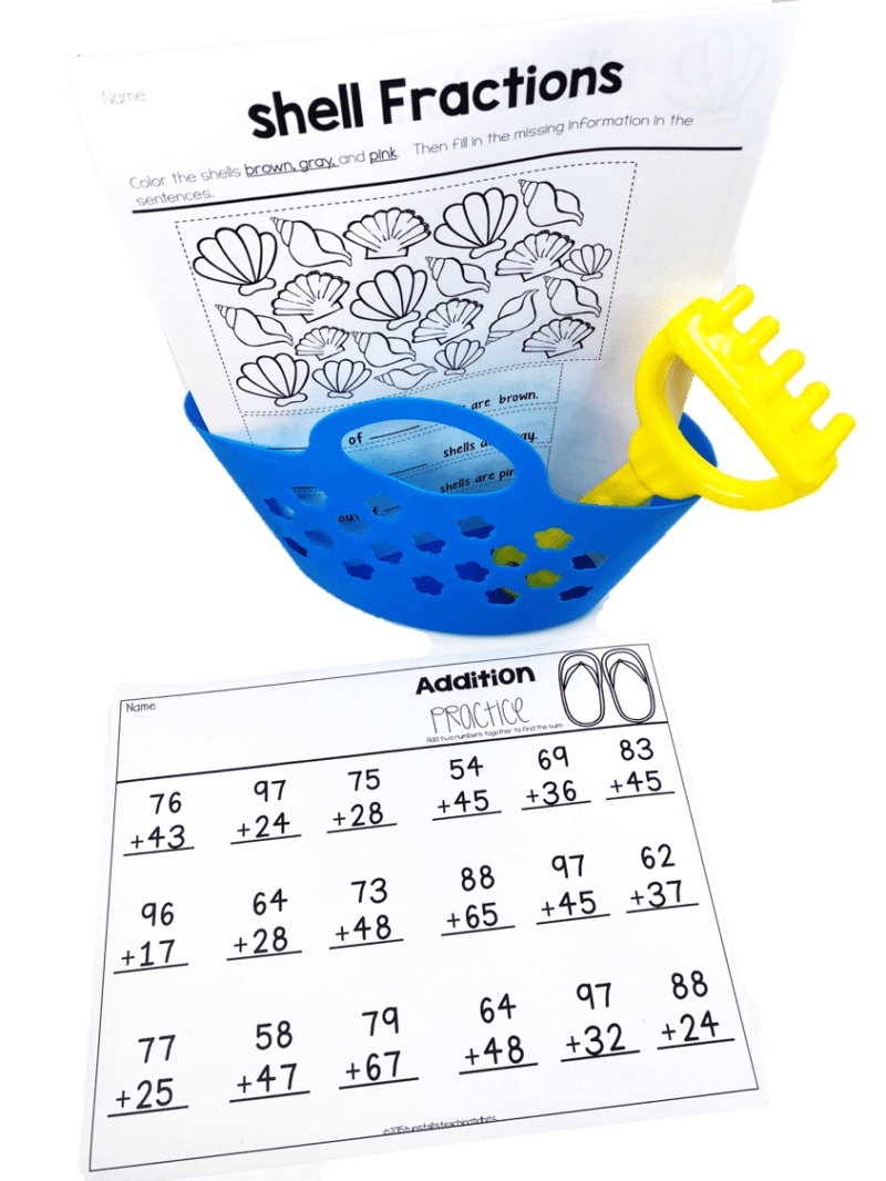 Summer Themed Math Centers - Tunstall's Teaching