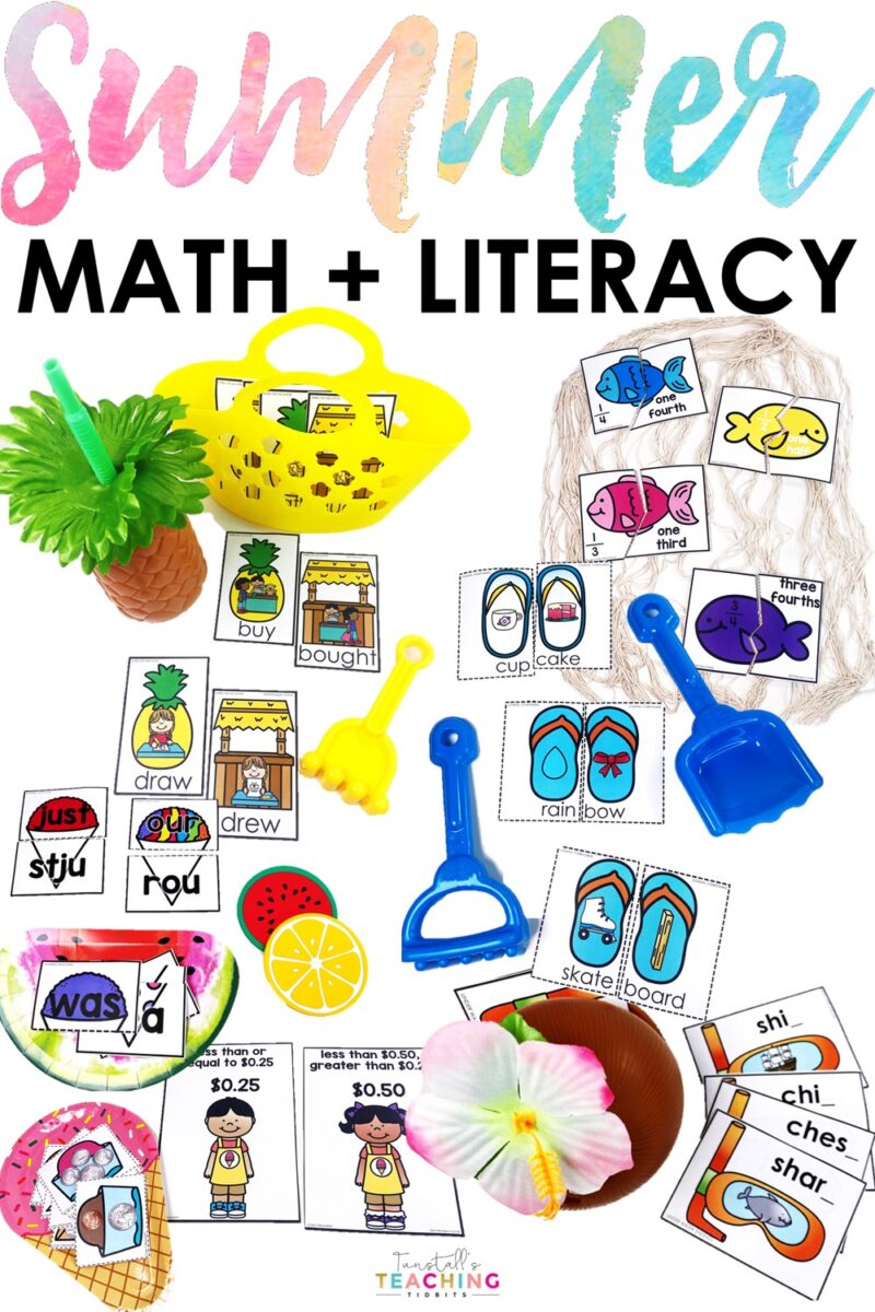 Summer Themed Math + Literacy - Tunstall's Teaching